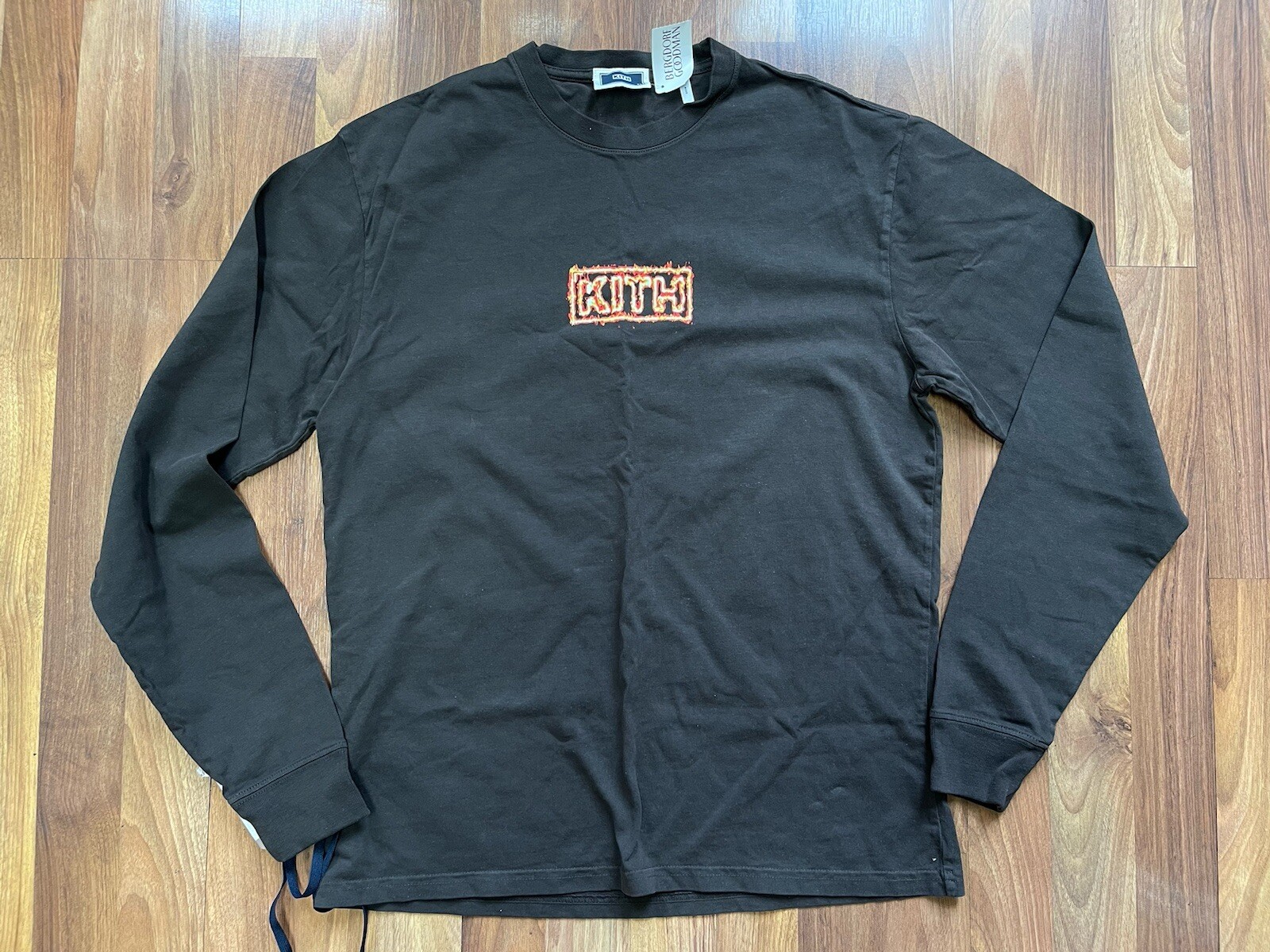 Kith Flame Longsleeve Shirt Size XS Brown KH3740-100 | eBay