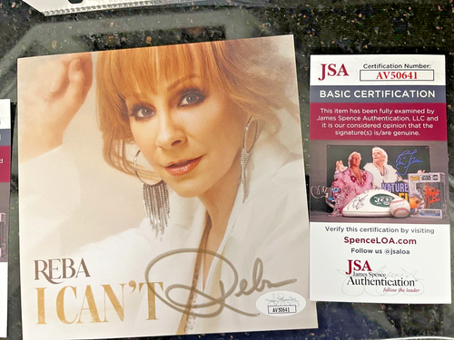 Reba McEntire Signed Autographed 45" Record Insert I Can't JSA COA | eBay