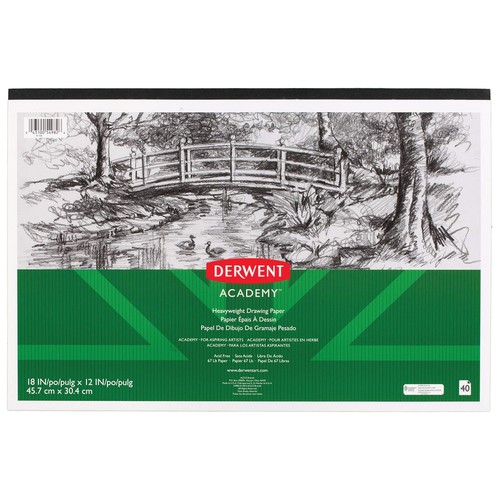 Academy Drawing Paper Pad 40 Sheets 18" x 12" Heavyweight 54982 ...