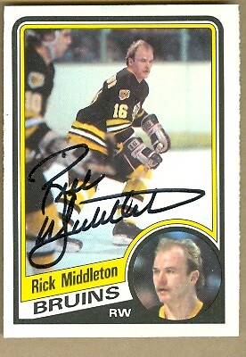 Rick Middleton autographed Hockey Card (Boston Bruins) 1984 Topps #8 | eBay