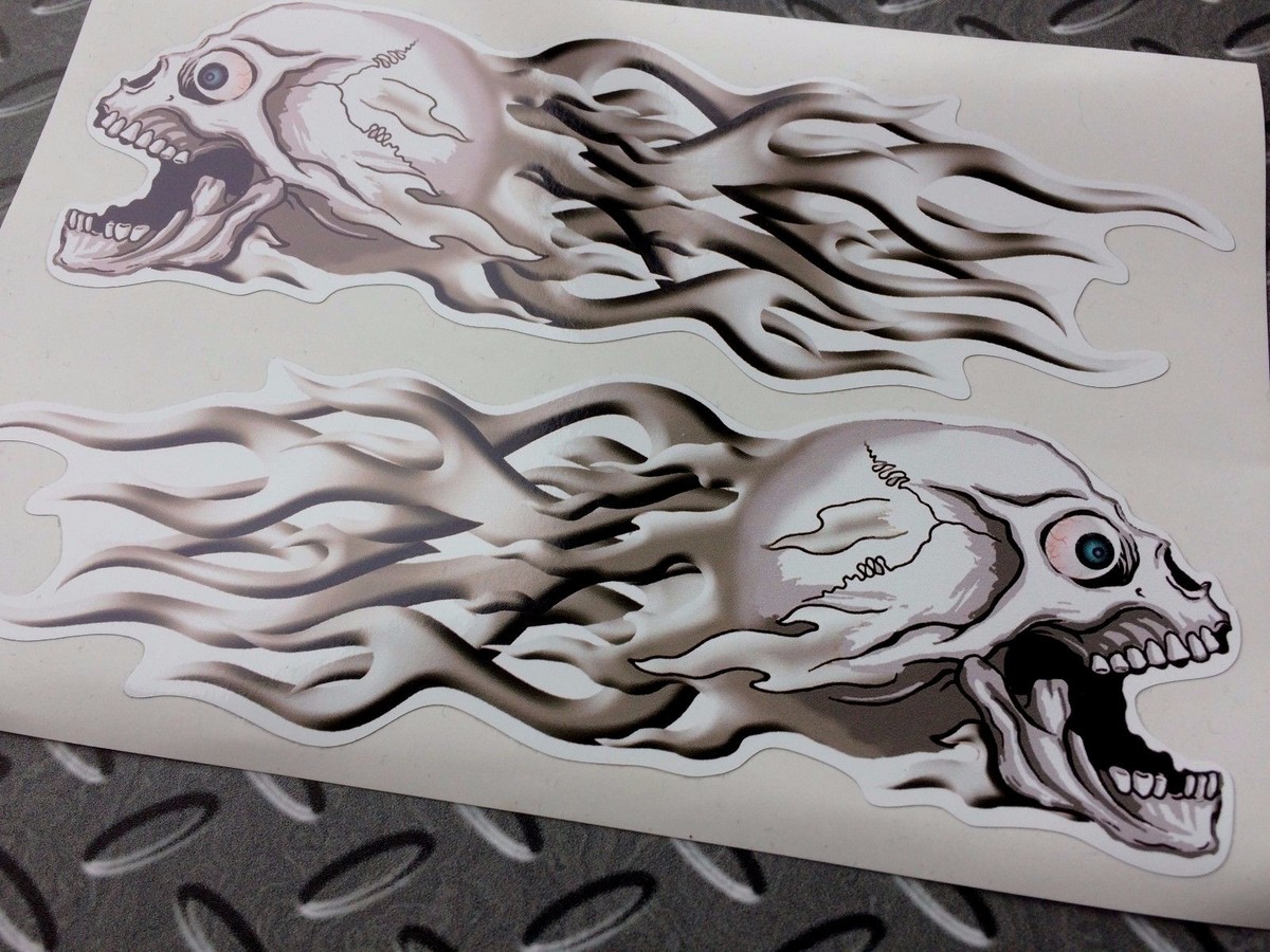 Skull Decals For Motorcycles