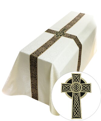 Cream/black Funeral Pall Vestment Velo Mortuorio Crema/negro FU203KCZ25 ...