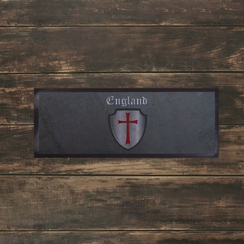 England Crusaders Bar Towel Runner Pub Mat Beer Cocktail Party Gift | eBay