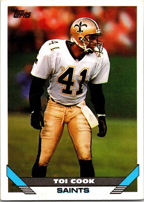 1993 Toi Cook 41 Saints 207 Topps Football Sports Trading Card | eBay ...