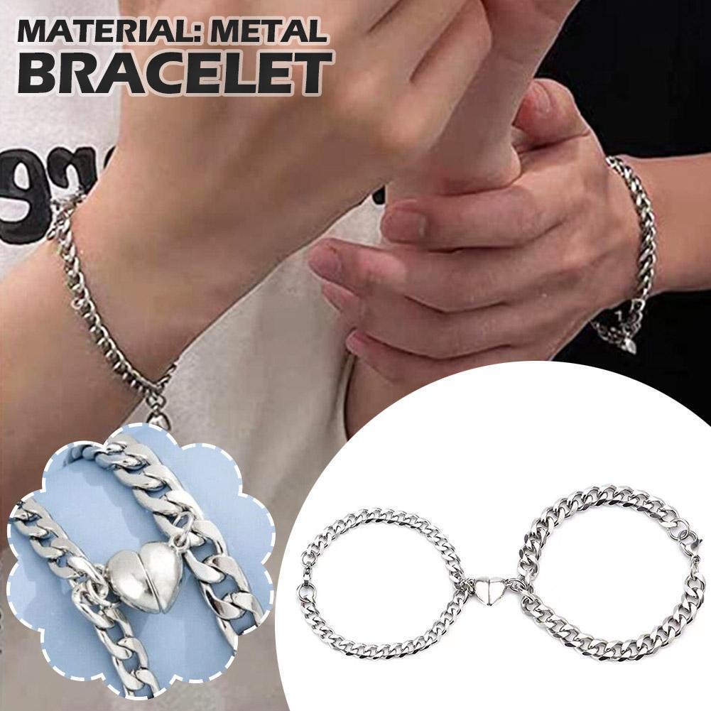 2pcs Magnetic Couple Matching Heart Charm Promise Brac BEST Y0Q4 | eBay