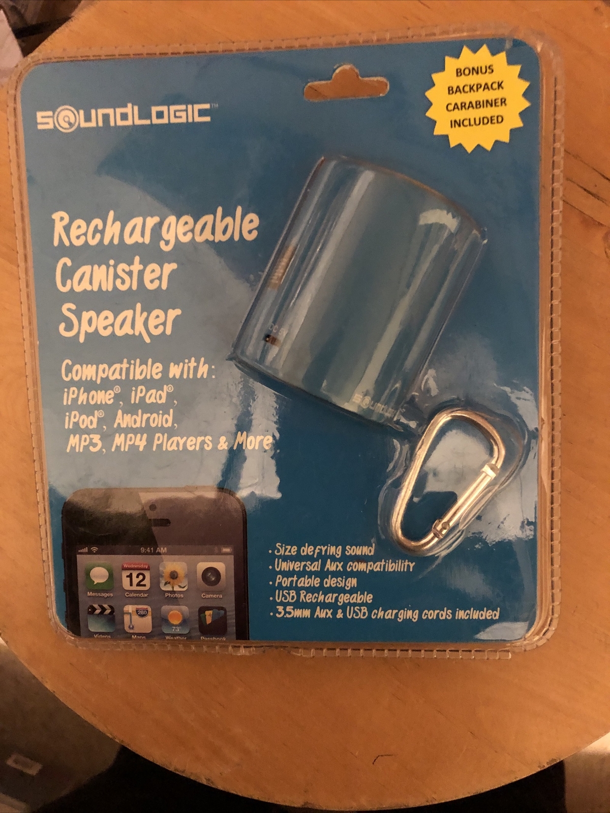 Sound Logic XT Black Bluetooth Mini Rechargeable Canister Speaker | eBay