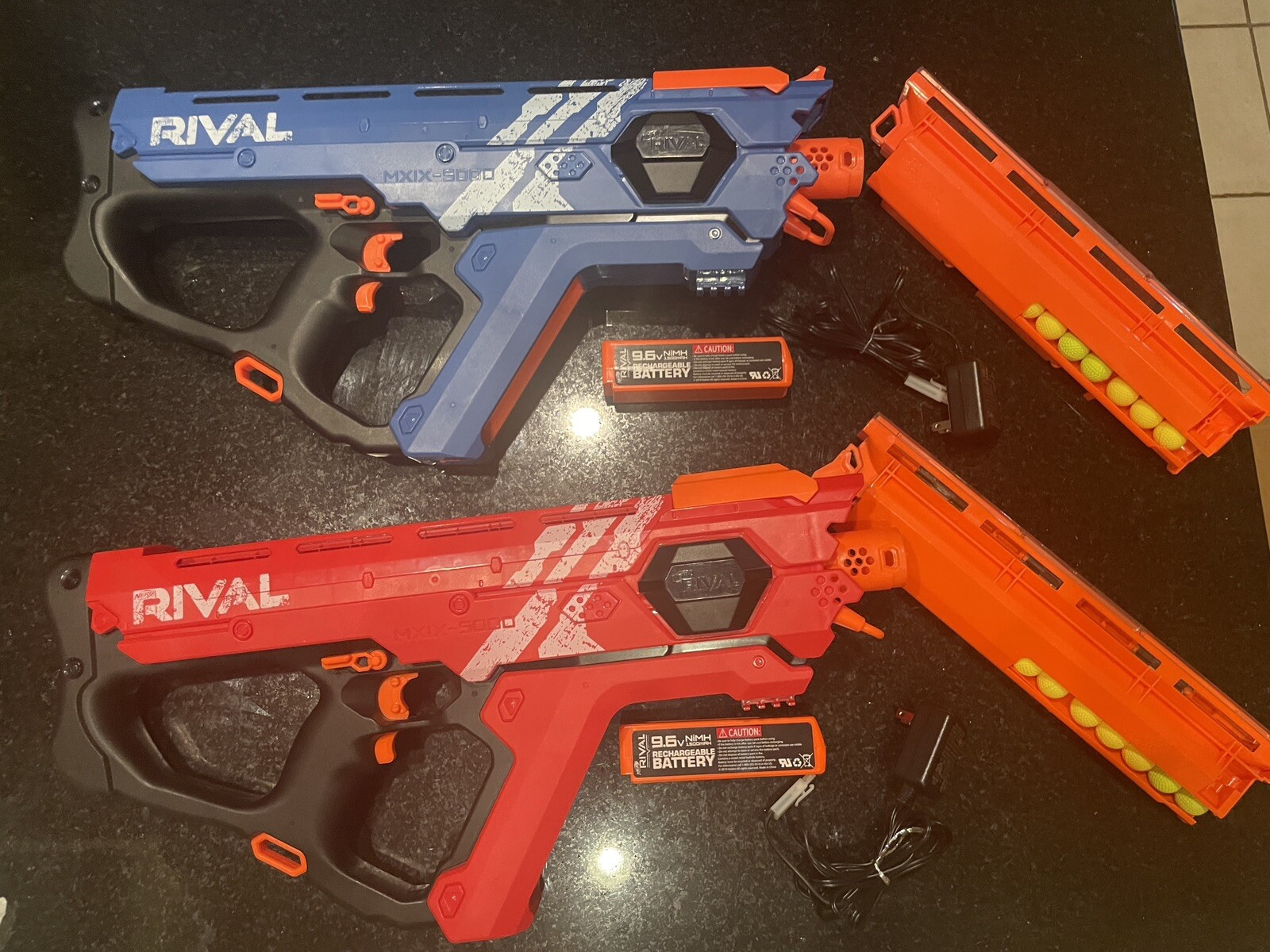 Nerf Rival Battling Motorized Blaster Red & Blue Perses MXIX-5000 +30 ...