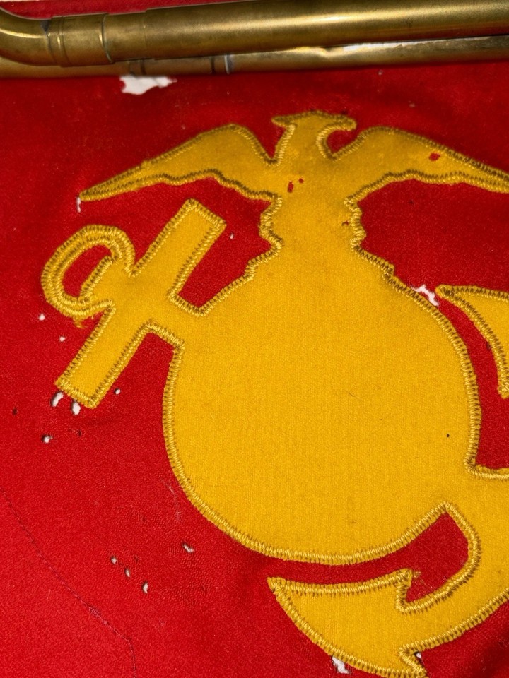Rare 1930's WW2 USMC Field Music’s Trumpet & EGA Banner Musician Marine ...