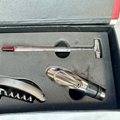 4 Piece Wine Accessory Kit Stainless Used | eBay