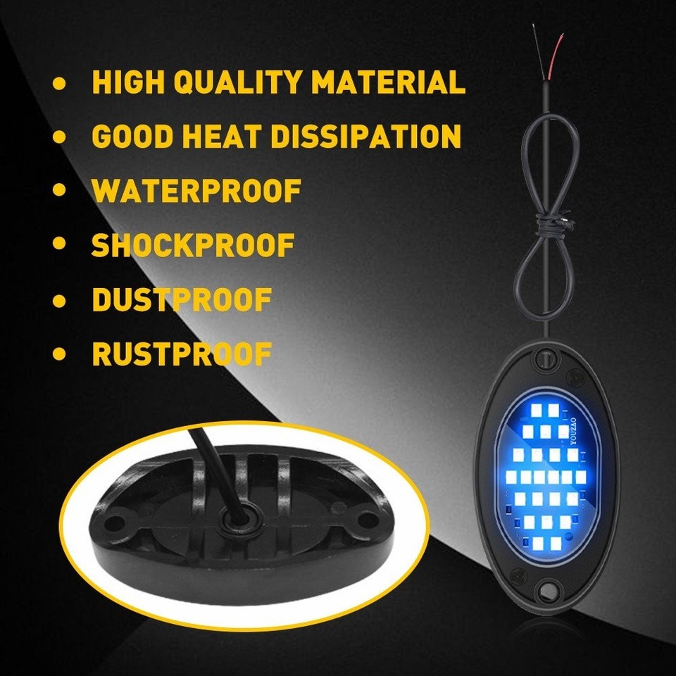 Underglow Underbody System Neon Light Kit Light Bar RGB LED Strip Under ...