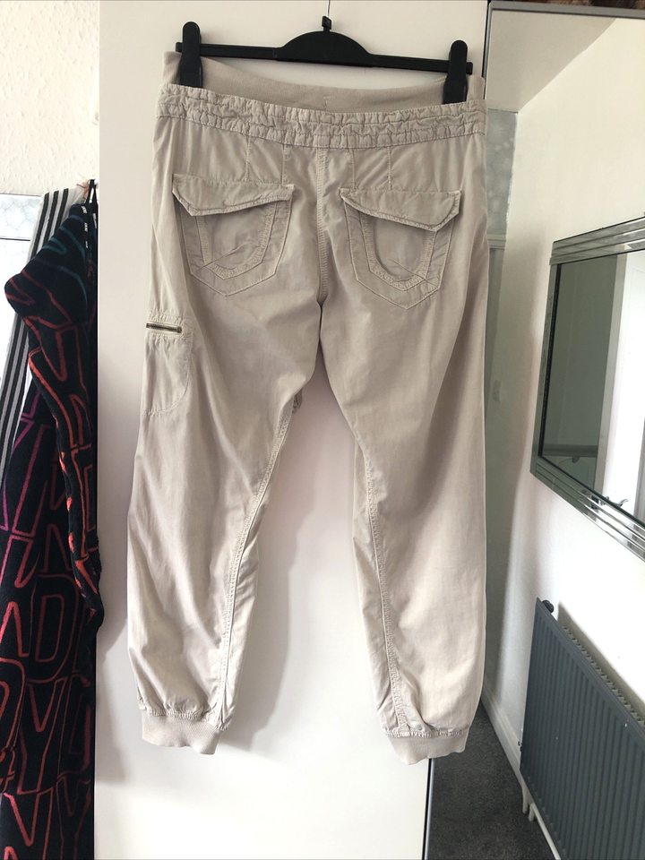 Next Size 12 Waist 32 Inch Inside Leg 26 Inch Cream Cotton Cargo next-size-12-waist-32-inch-inside-leg-26-inch-cream-cotton-cargo