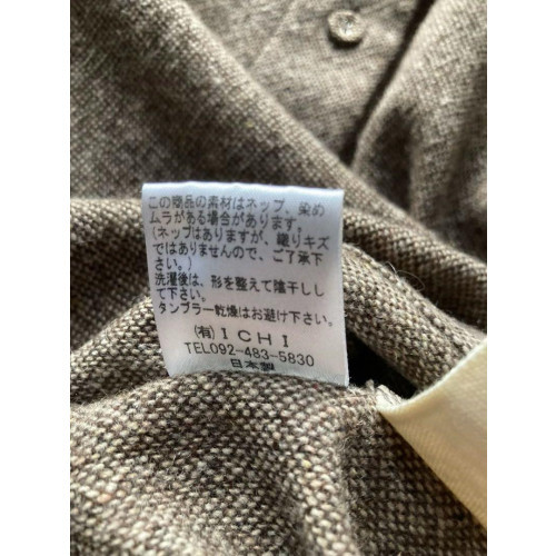 ichi V-neck wool tweed 3/4 sleeve dress gown | eBay