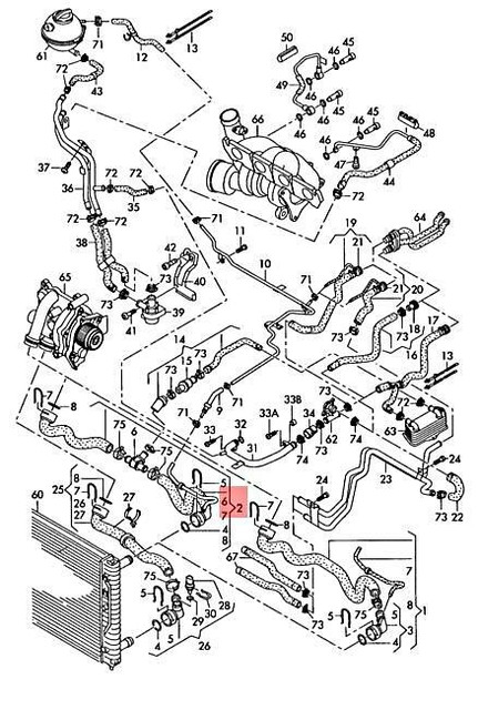 Hose Cooling Systems VAG Art. 3C0122101GJ for sale online | eBay