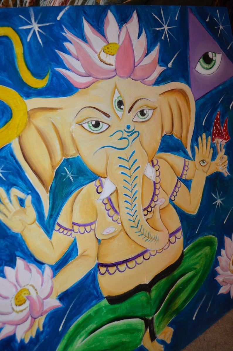 Psychedelic Art Ganesh
