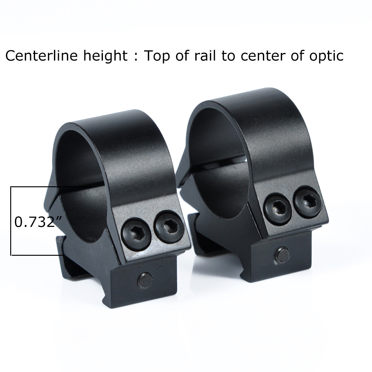 Rifle Scope Rings 1 inch Ring for Picatinny Rail Low Profile | eBay