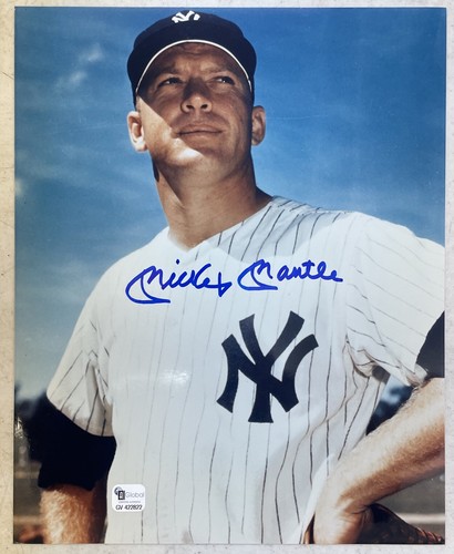 Mickey Mantle MLB HOF Signed 8x10 Photo New York Yankees Autograph | eBay