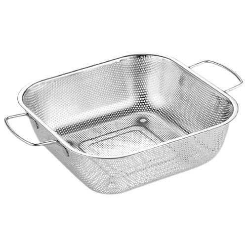 Binaural Drainer Basket Soaking Strainer Colander Stainless Steel Ramen ...