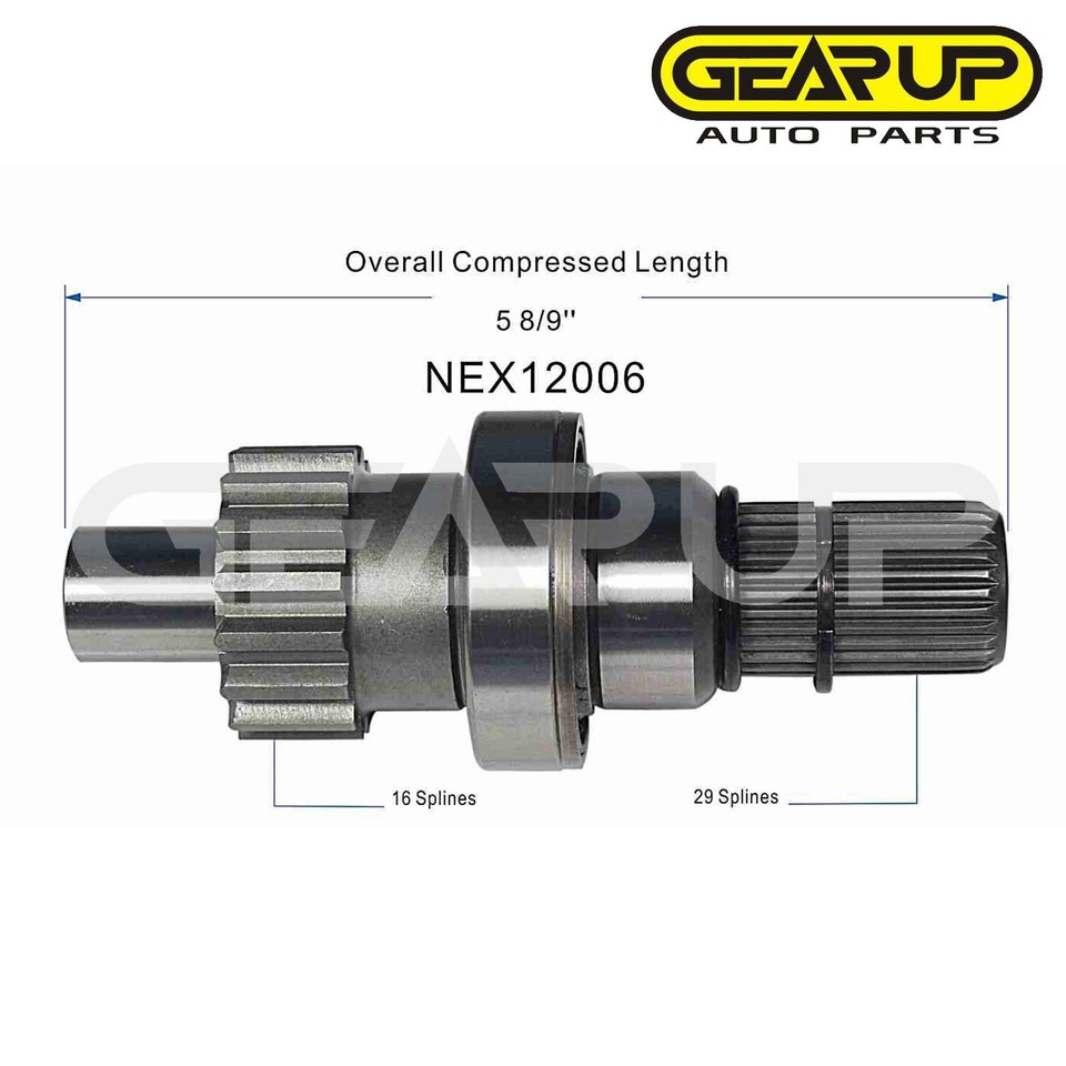 Front Right CV Axle & Intermediate Stub Shaft for Dodge Ram 1500 4WD ...