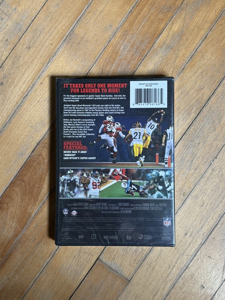 NFL: Greatest Super Bowl Moments I-XLV (DVD, 2012) 883476061665| eBay
