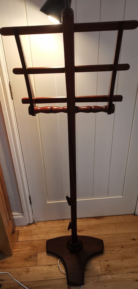 Music Stand solid mahogany with light | eBay UK