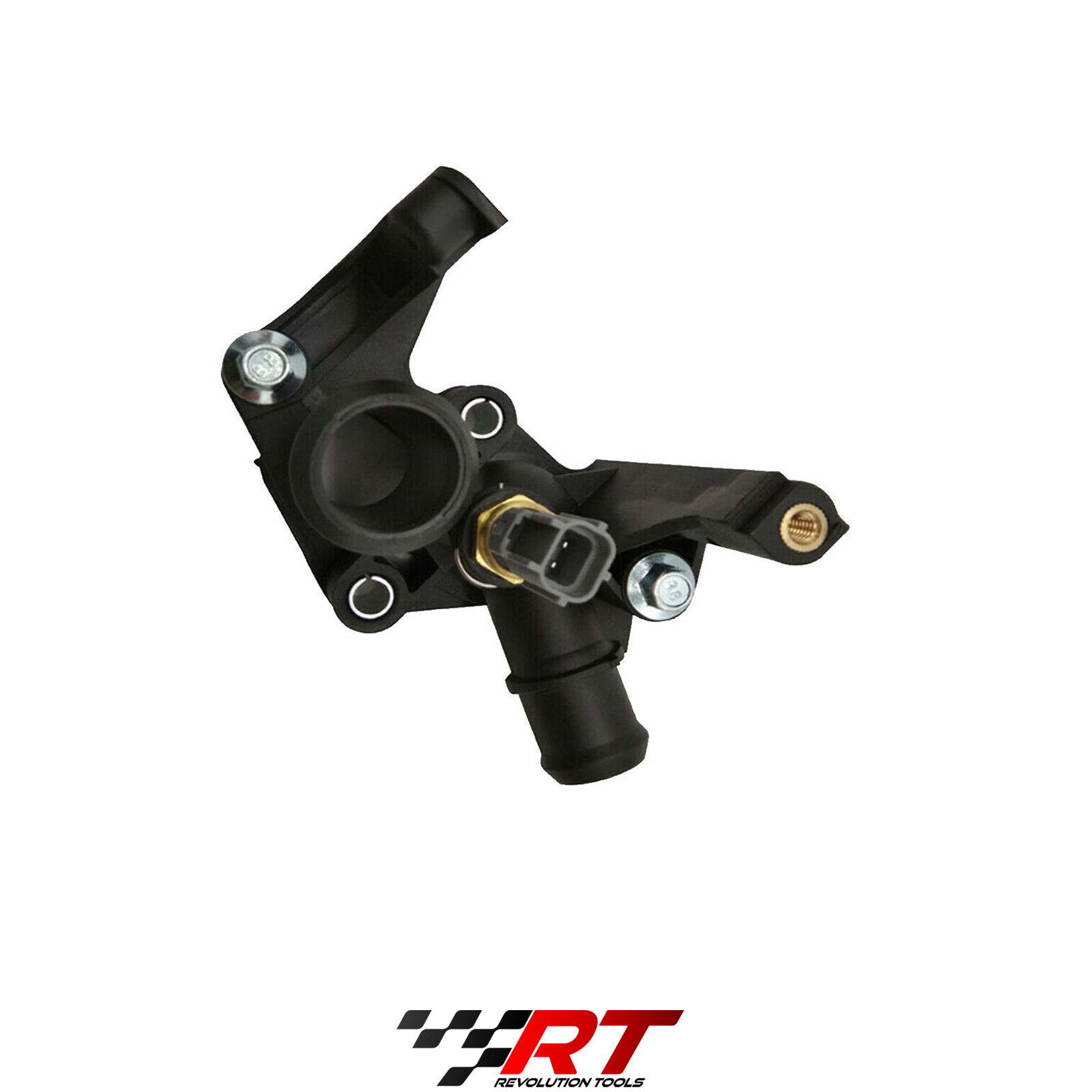 Ford Focus C-Max Fiesta Puma Fits Thermostat Coolant Flange Pipe Sensor ...