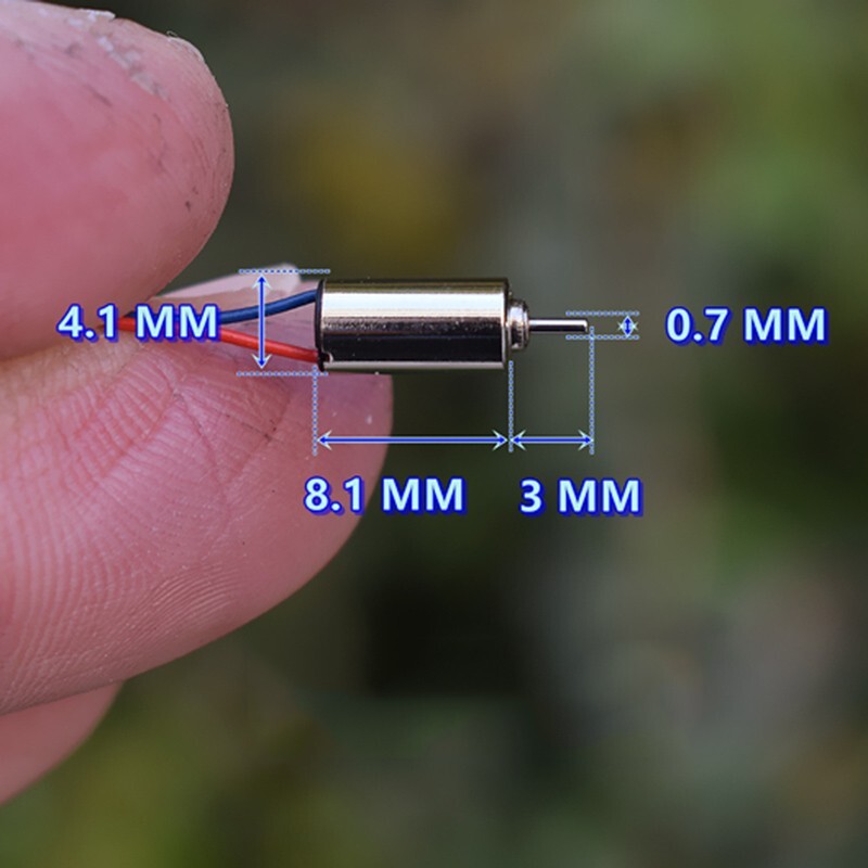 10PCS 0408 4mm*8mm DC 3V 3.7V 58000RPM High Speed Ultra-Tiny Mini ...
