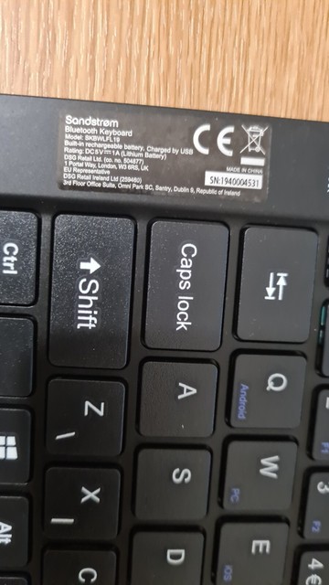 Sandstrom SKBWLFL19 Wireless Bluetooth Folding Keyboard for sale online ...