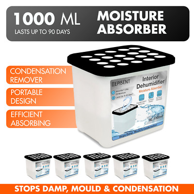 5 x Dehumidifier Moisture Damp Absorber Air Remover for Home, Closet ...