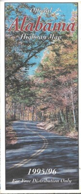 1995 ALABAMA Official State Highway Map Montgomery Birmingham Mobile ...