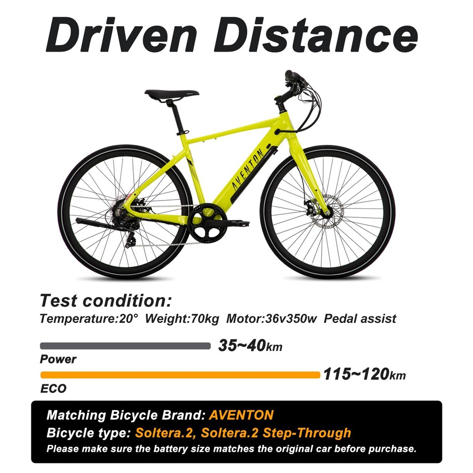 Aventon Ebike Battery 36V 10Ah for Soltera.2 and Soltera.2 Step-Through ...