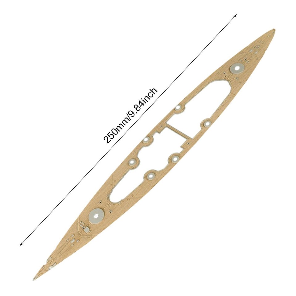 Unpainted Wood Deck Upgrade Kit for 03702 1:200 Scale Navy Ship Repair ...