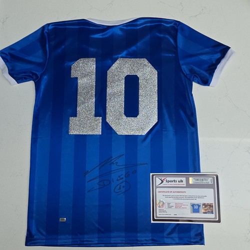 Diego Maradona SIGNED & AUTOGRAPHED Argentina 86 HAND OF GOD shirt ...