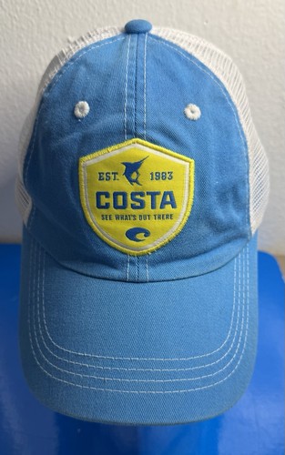 COSTA "See What's Out There" Blue Hawaiian Baseball Trucker Hat Cap | eBay