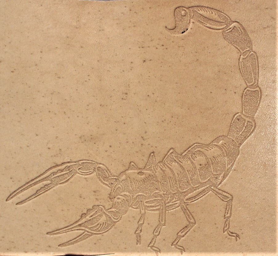 ACRYLIC Leather Embossing Stamp SCORPION for Veg Tanned Leather | eBay