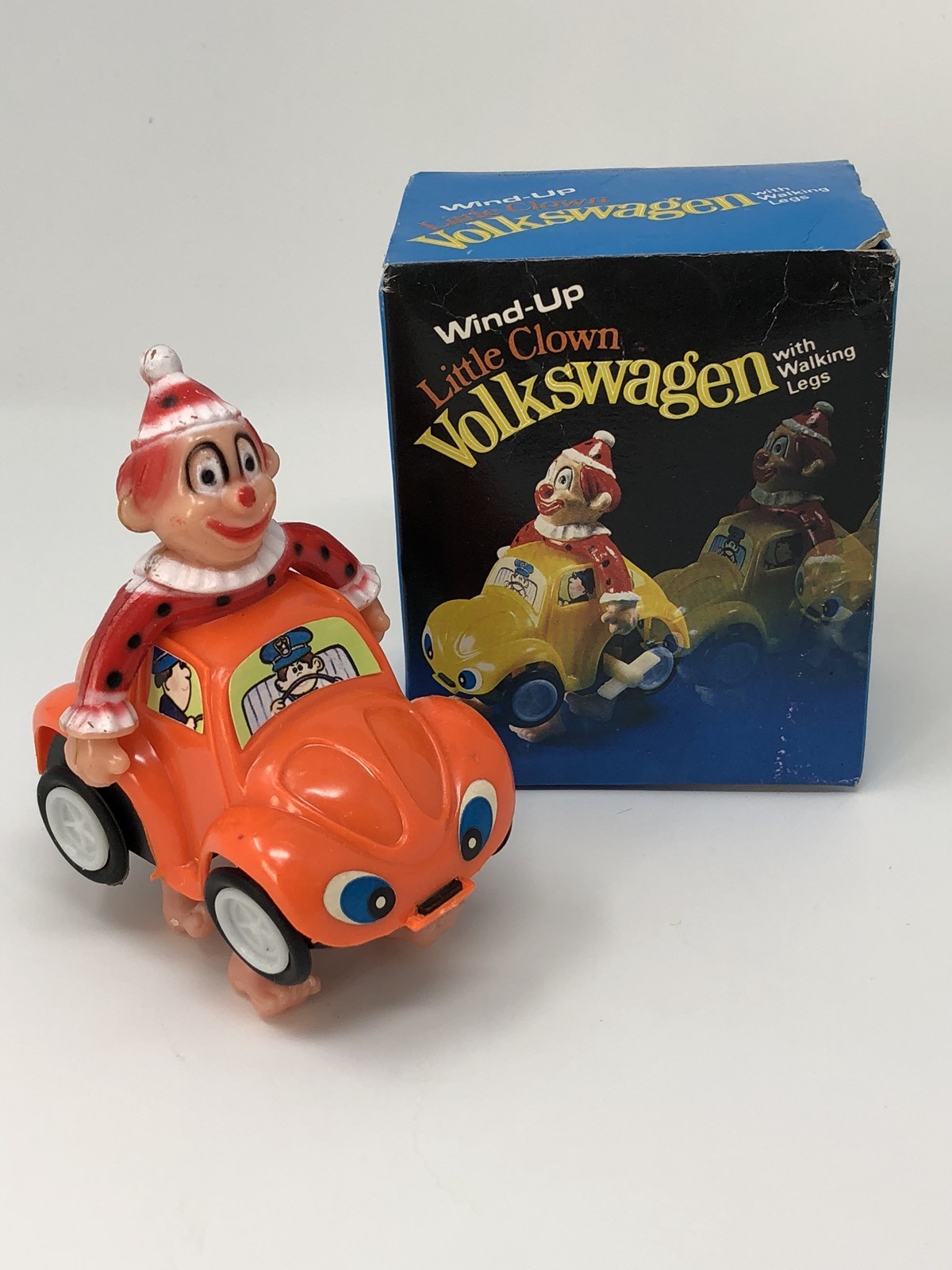 Clown VOLKSWAGEN WALKS WAGON WIND UP VEHICLE IN THE BOX B087 | eBay