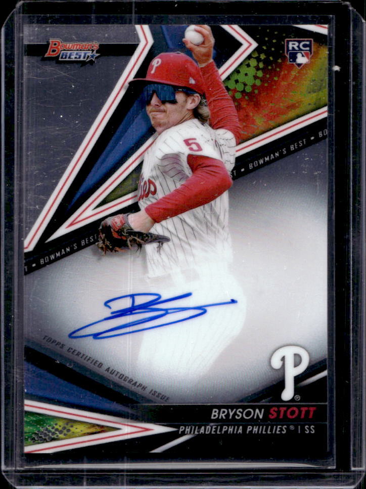 2022 Bowman's Best Bryson Stott Rookie Autograph Auto RC #B22-BS ...