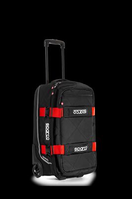 Sparco Travel Rolling Bag Black/Red | eBay