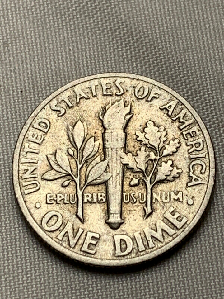 1967 ROOSVELT DIME, No Mint Mark,RIM IN GOD WE TRUST YEAR LIBERTY ERROR ...