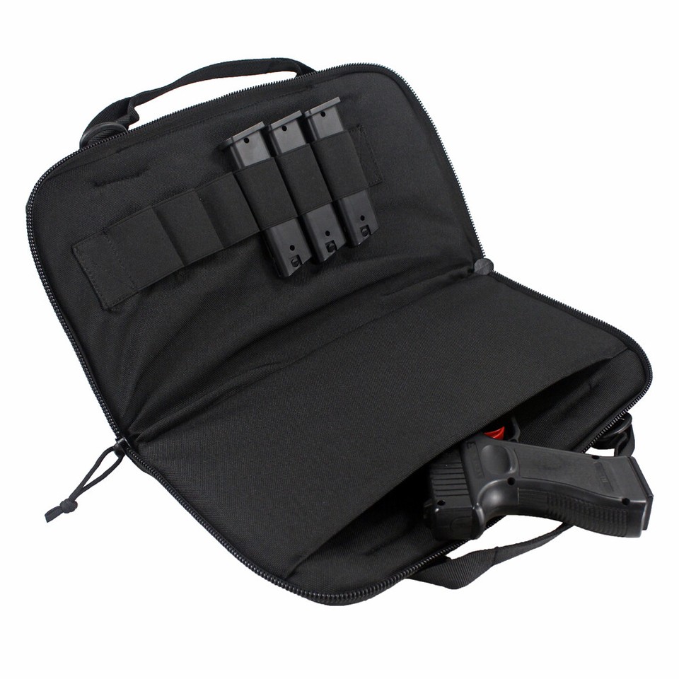 Tactical Pistol Case Range Bag Soft Handgun Case Gun Range Bag Hunting ...