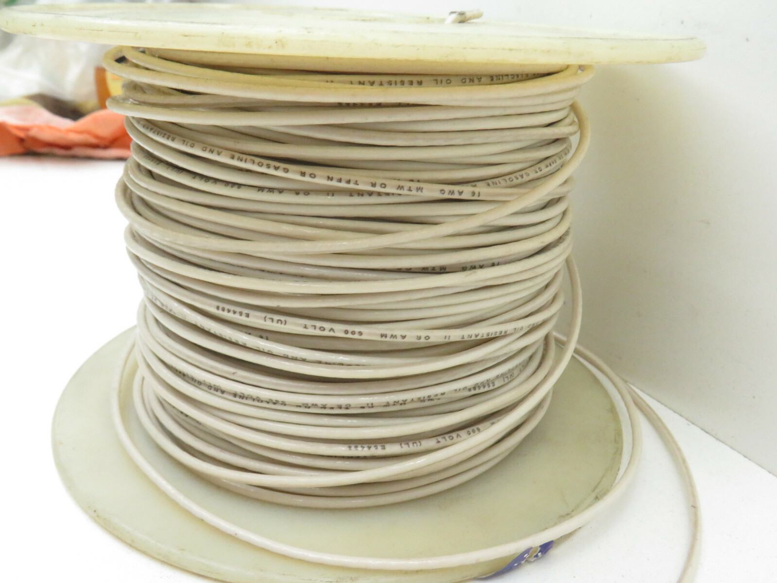 (275ft) 16AWG Stranded White TFFN MTW Machine Tool Copper Wire 600V #16 ...