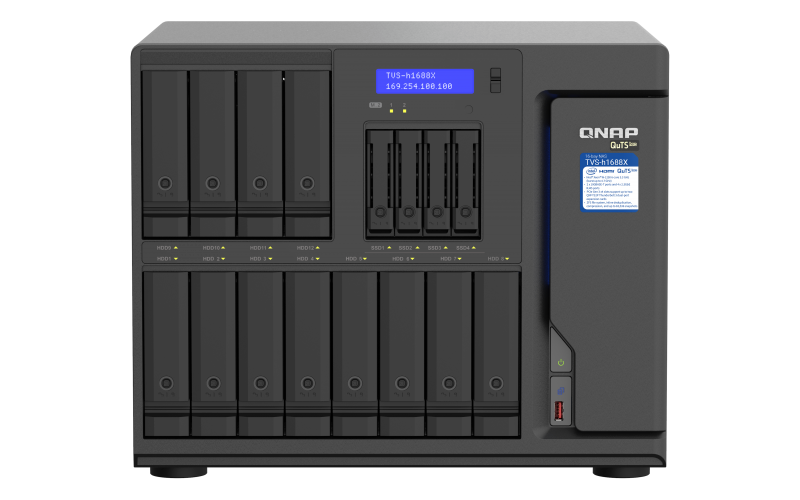 QNAP TVS-h1688X-W1250-32G Intel® Xeon® W-1250 NAS Server UHD Graphics ...