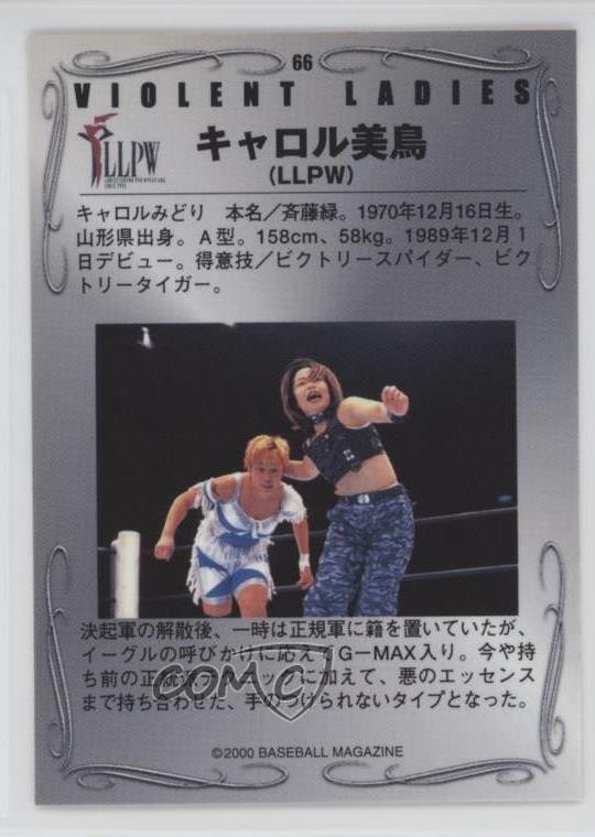 2000 BBM Limited Fighting Beauties Carol Midori #66 | eBay