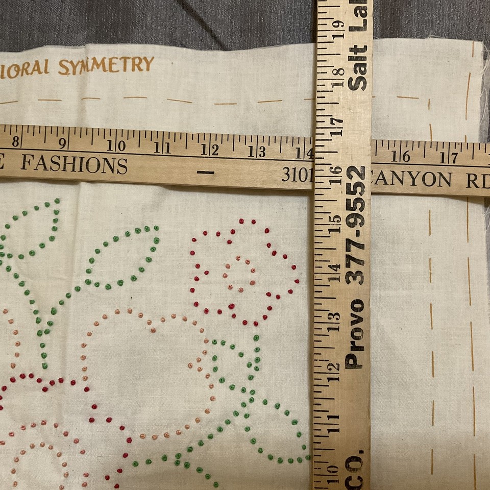 Hand embroidered quilt Block French Knots (?) Candlewicking(?) | eBay