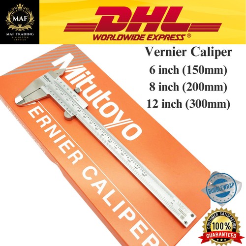 Mitutoyo Vernier Caliper 12 inch 8 inch 6 inch 300mm 200mm 150mm Made ...