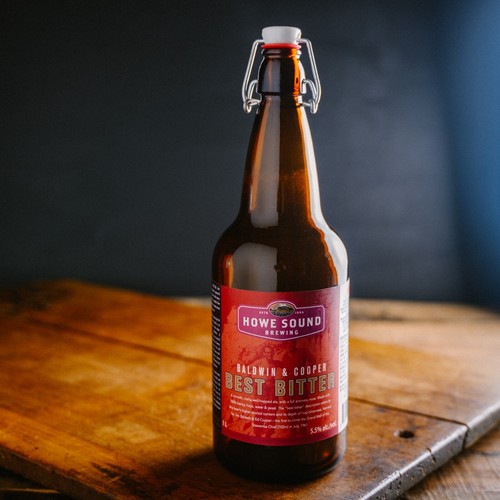 Howe Sound Brewing BEST BITTER Beer Glass Bottle w Flip Top 1 L BC ...
