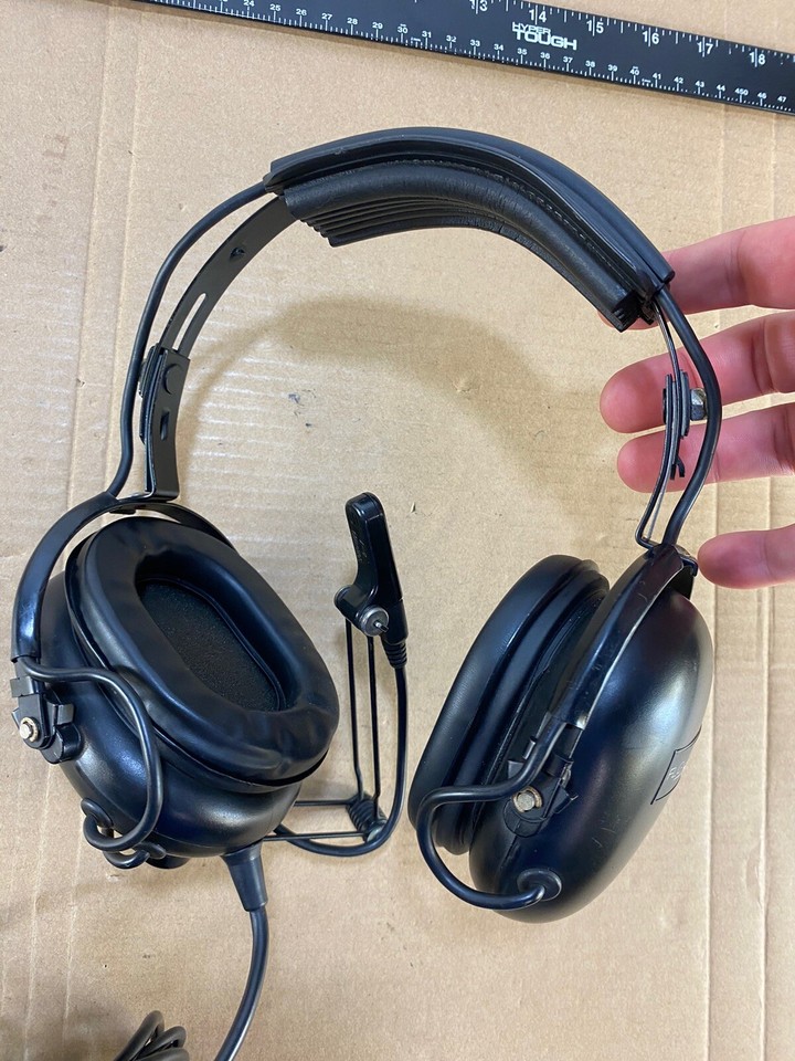 Flightcom Classic ANR Aviation Flight Pilot Headset Vintage Military | eBay
