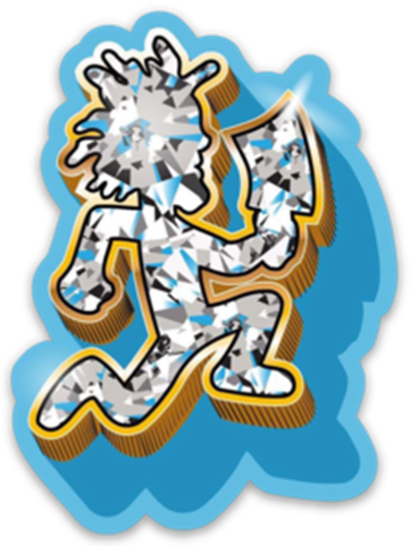 DIAMOND HATCHETMAN OR 17 VINYL STICKER ICP INSANE CLOWN POSSE TWIZTID ...