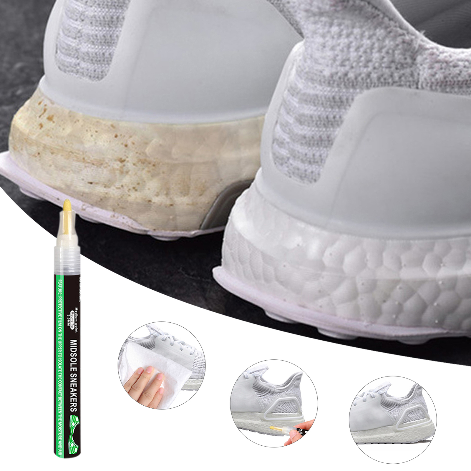 Midsole Restore Sneaker Marker Waterproof Shoe Whitener Effective Shoe ...