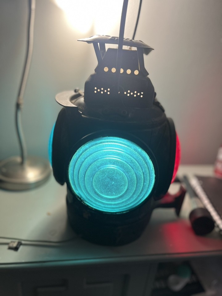 Rare Antique Vintage Adlake Non Sweating Lantern Railroad Lamp Chicago ...