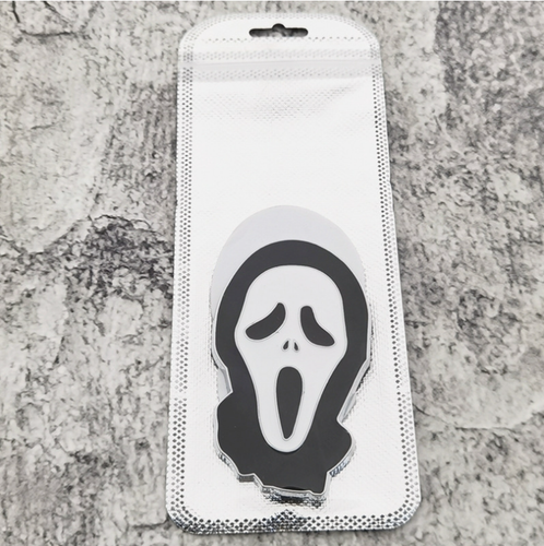 3D Parody Grimace Metal emblem Scream Halloween Ghost Face Label Car ...